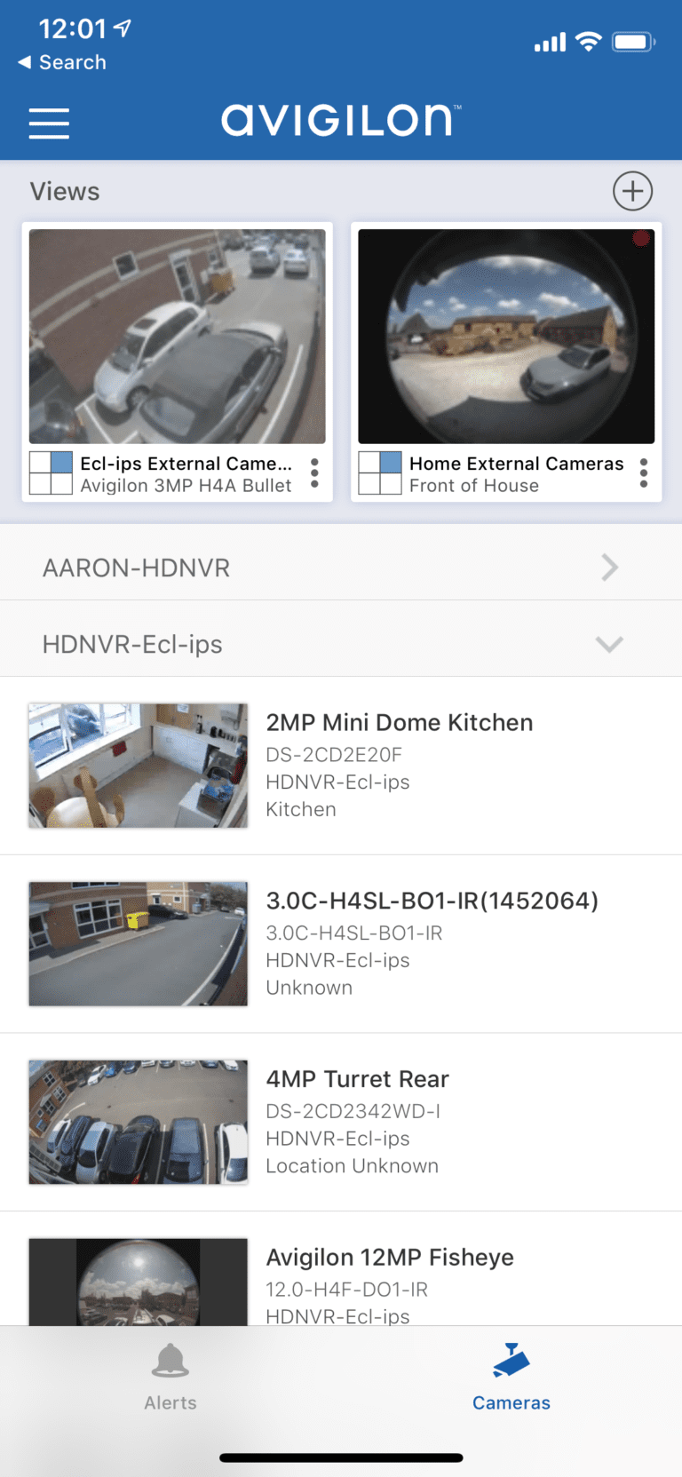 Avigilon Unity Video mobile app - Ecl-ips