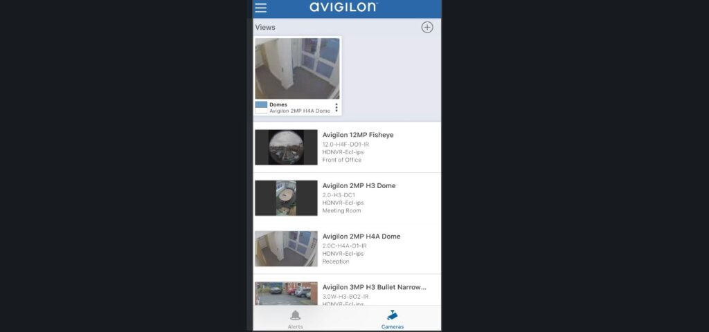 Avigilon Unity Video mobile app - Ecl-ips
